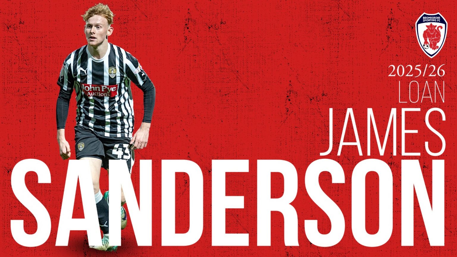 NEW ADDITION: Sun, Sea & Sand-erson… James Joins! – Bromsgrove Sporting ...